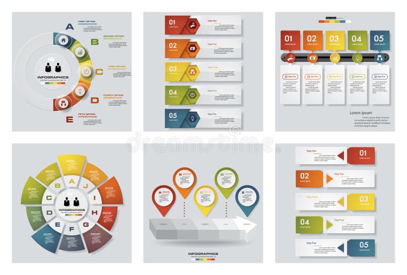 Collection of 4 Design Template/graphic Layout. Vector. Stock Vector ...
