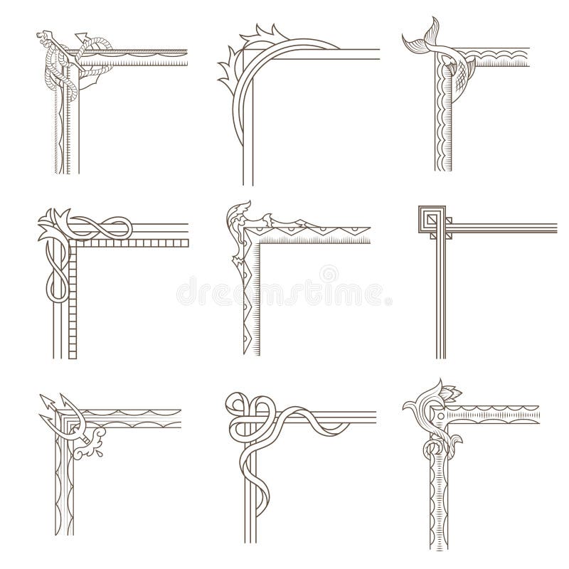 Design Corners stock illustration. Illustration of border - 10110145