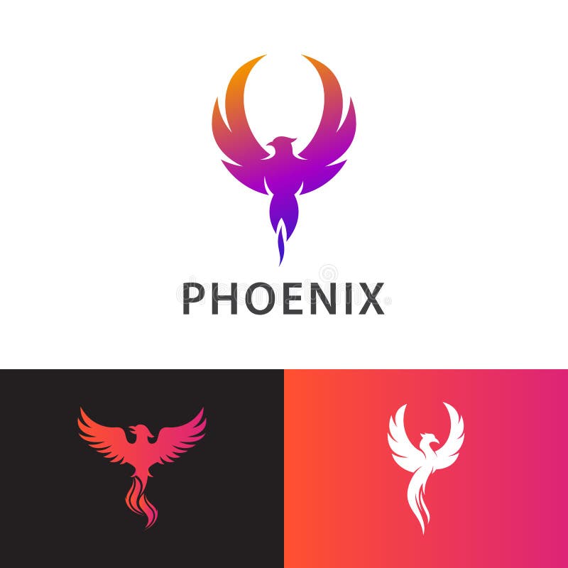 Collection Design Inspiration of Phoenix Flying Logo Vector Concept ...