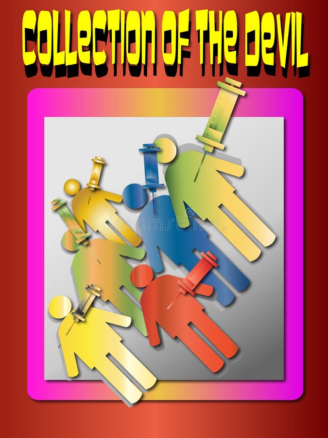 Collection of the devil stock vector. Illustration of danger - 40349121