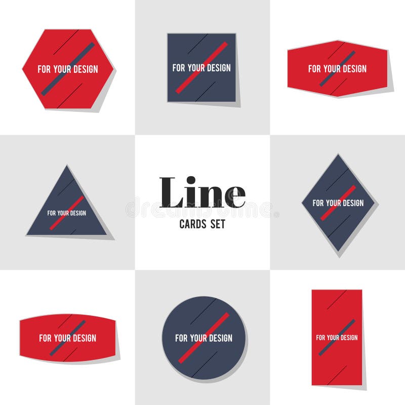 Collection Diagonal Line for Your Design Cards Stock Vector ...