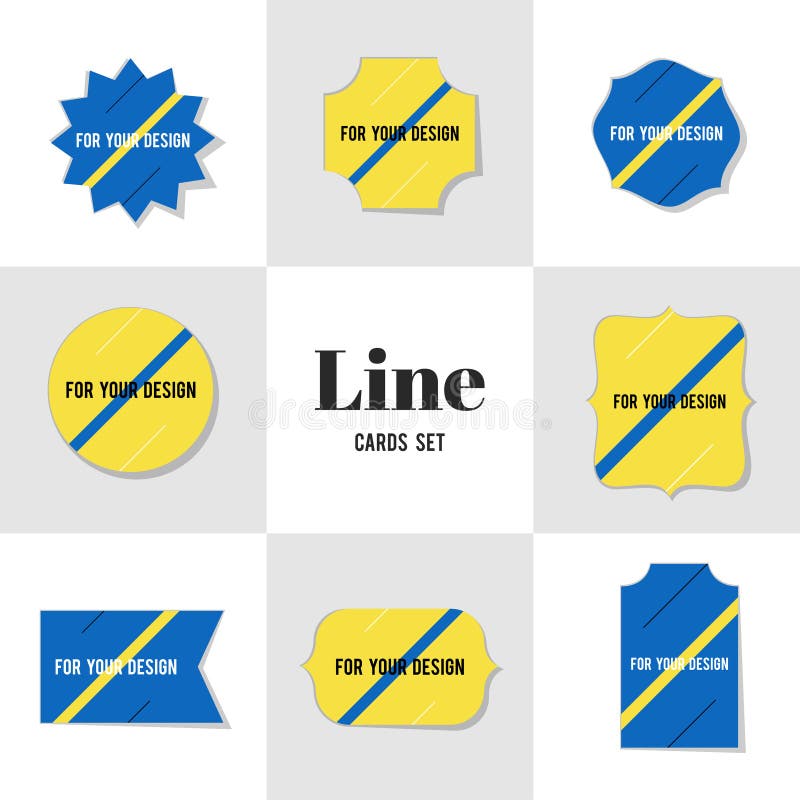 Collection Diagonal Line for Your Design Cards Stock Vector ...