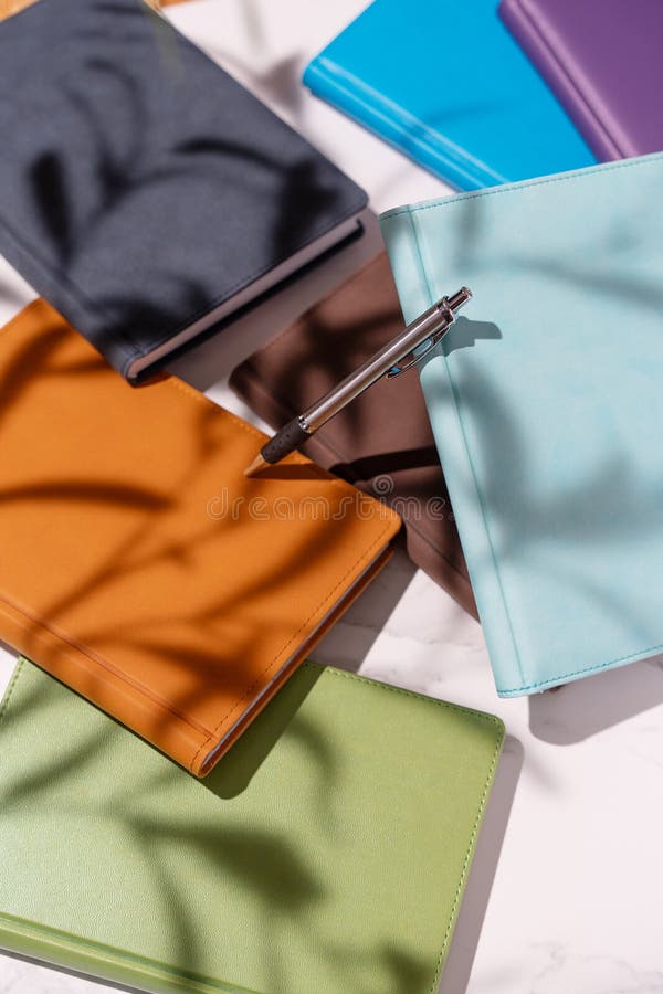 On the Table are Diaries, Medicines and Cubes with the Inscription ...