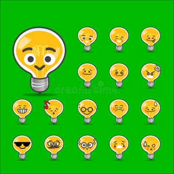 Bulb Emoticons Stock Illustrations – 81 Bulb Emoticons Stock ...