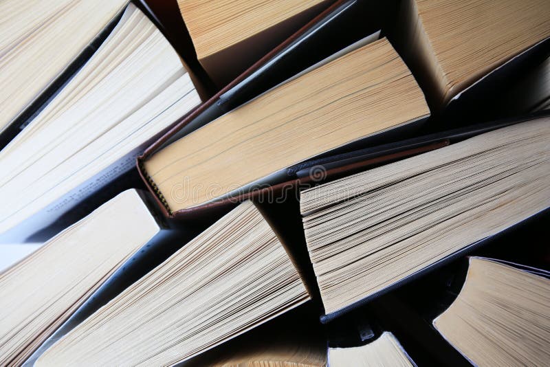 Collection of Different Books As Background, Above View Stock Image ...