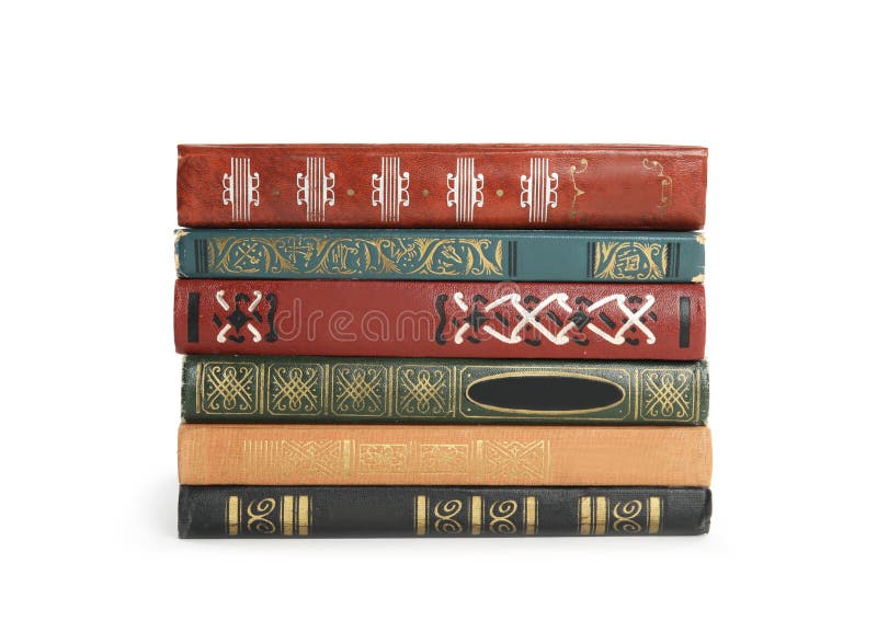 Collection of Different Books Isolated Stock Image - Image of history ...