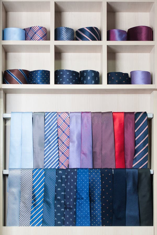 Collection Different Color Ties Show Window Stock Photos - Free ...