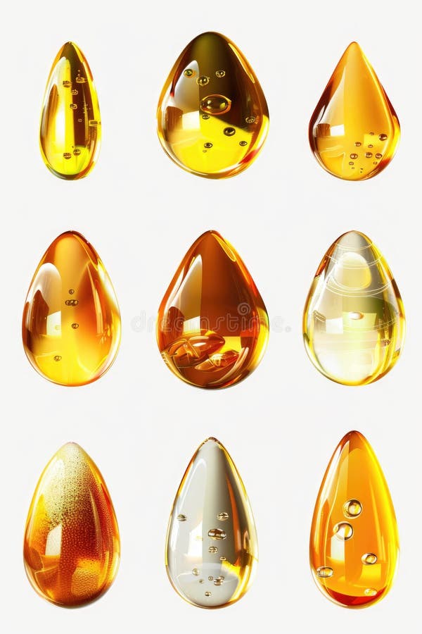 Collection of Different Colored Glass Drops, Versatile for Various ...