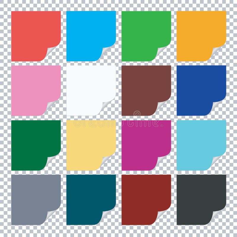 Paper Banners on Transparent Background Stock Vector - Illustration of ...