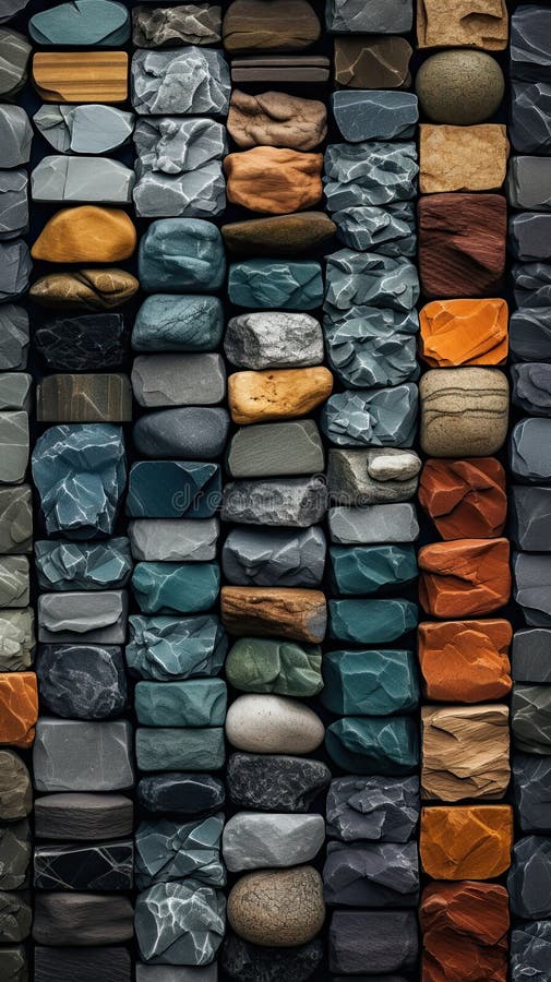 A Collection of Different Colored Stones Including One that is Made of ...