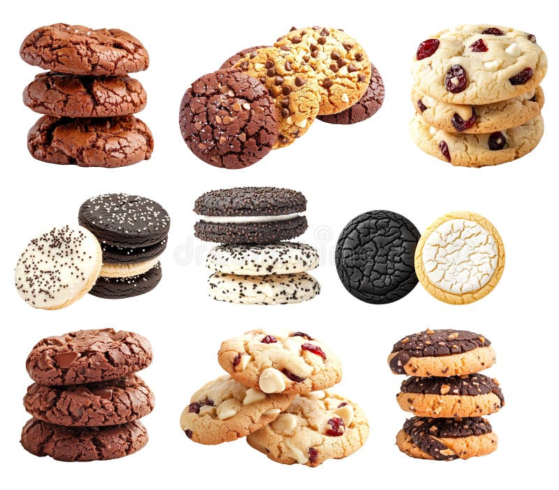 Different Frosting Types Chocolate Chip Cookies Stock Photos - Free ...