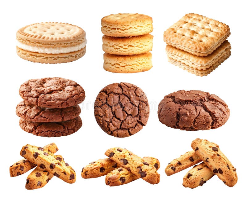 Different Frosting Types Chocolate Chip Cookies Stock Photos - Free ...