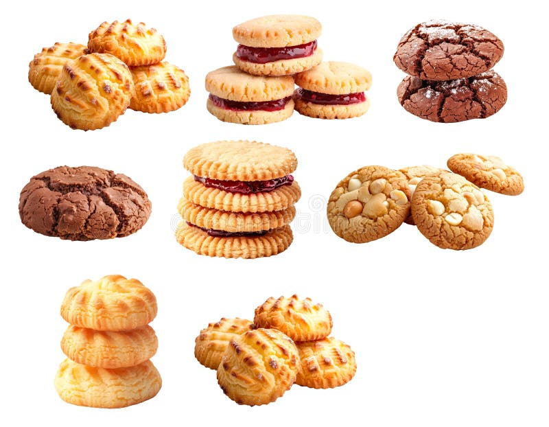 Different Frosting Types Chocolate Chip Cookies Stock Photos - Free ...