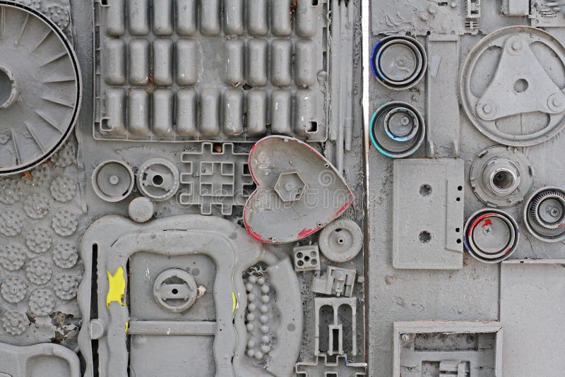 Collection of Different Dirty Household Objects Stock Image - Image of ...