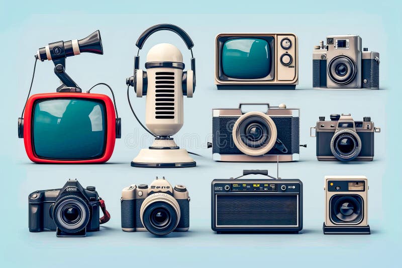 Collection of Different Electronic Devices Such As Television and ...