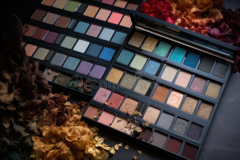 A Collection of Different Eyeshadow Palettes, Ranging from Natural To ...