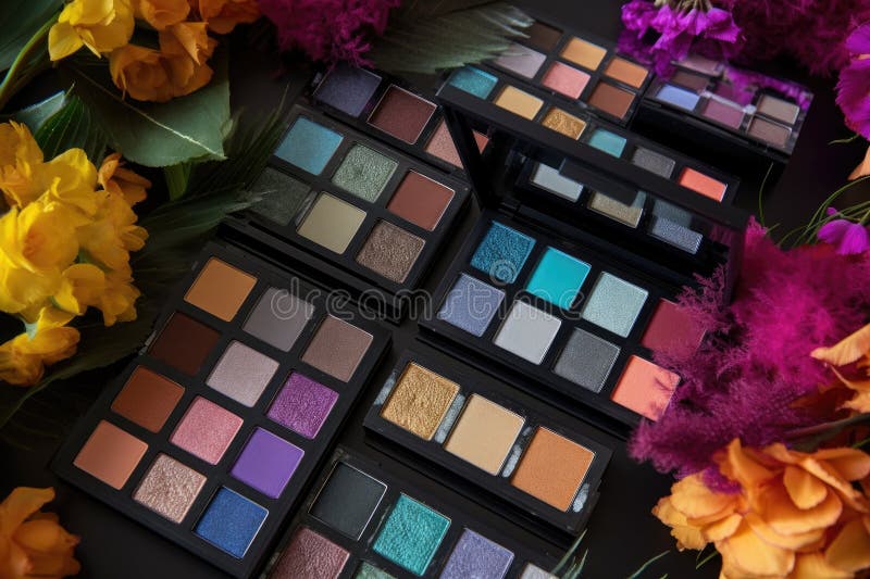 A Collection of Different Eyeshadow Palettes, Ranging from Natural To ...