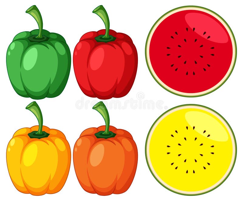 A Collection of Different Fruits Stock Vector - Illustration of design ...