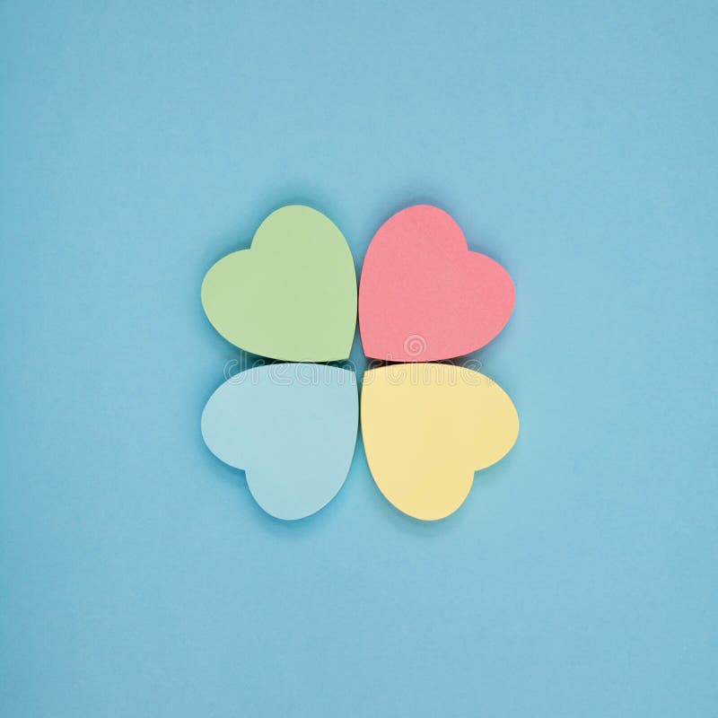 Collection of Different Heart Past Sheets of Note Papers Ready for Your ...