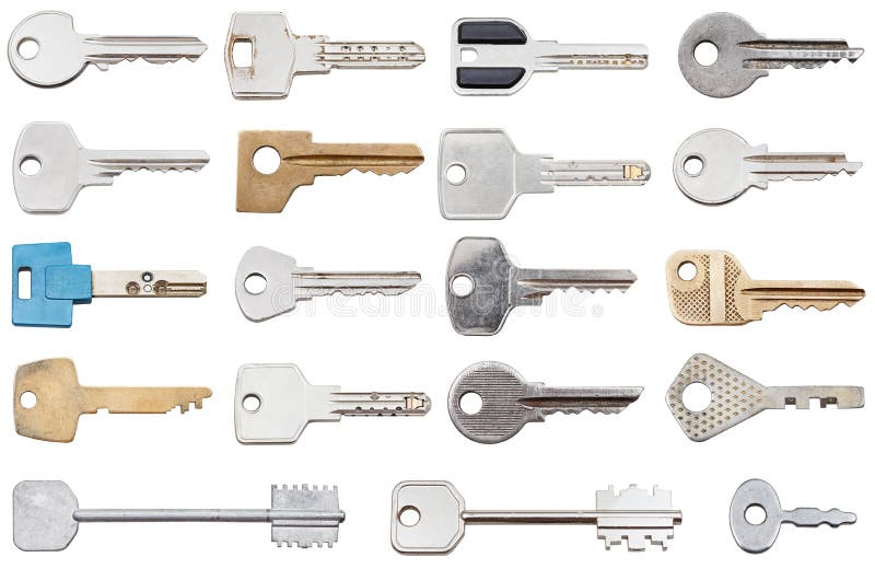 Collection of Different House Keys Stock Photo - Image of close, secure ...
