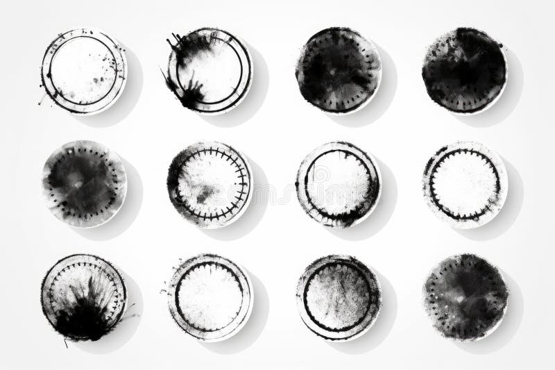 Collection of Different Ink Stains, Versatile for Various Projects ...