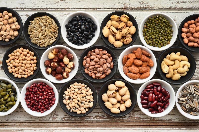 Collection of Different Legumes Stock Photo - Image of peas, bean ...