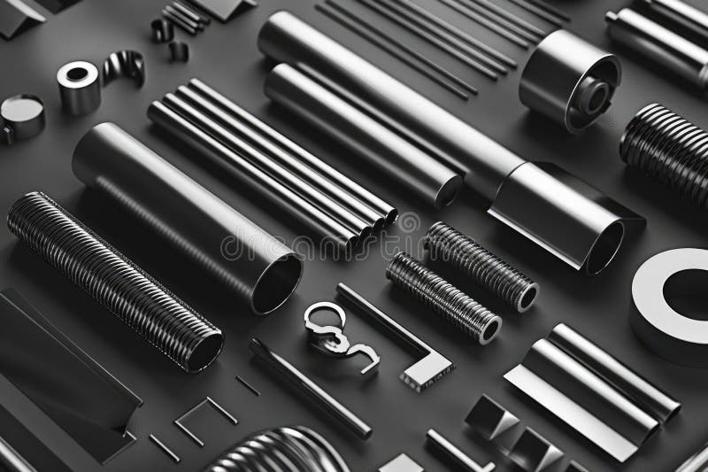 A Collection of Different Metal Objects on a Table. Suitable for ...