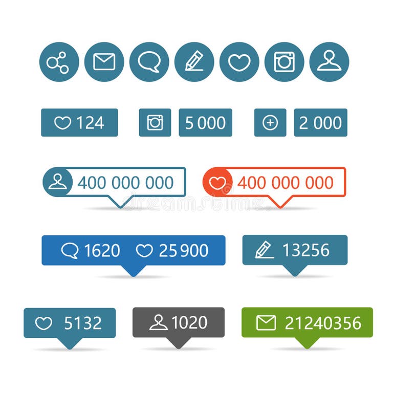 Collection of Different Paper Messages Stock Vector - Illustration of ...