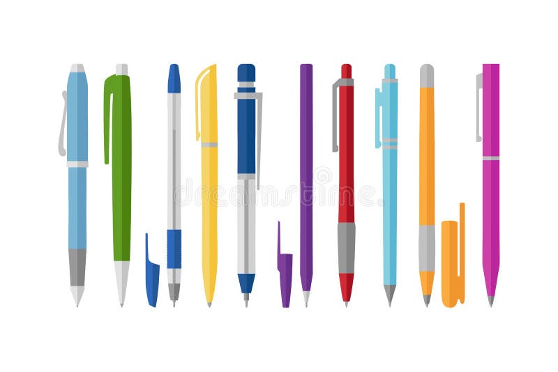 Different Pens Stock Illustrations – 708 Different Pens Stock ...