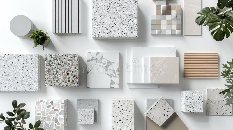 A Collection of Different Shapes and Sizes of Concrete Blocks. Ideal ...