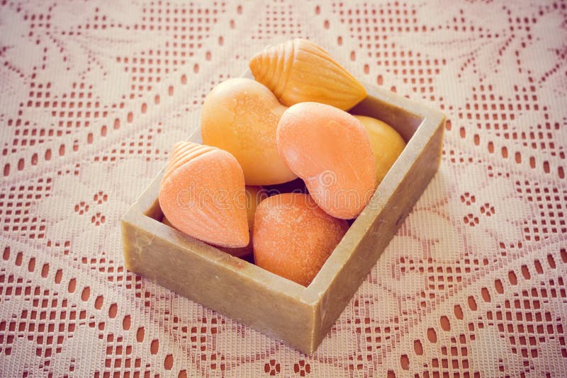 Collection of Different Shapes of Soaps Stock Image - Image of style ...
