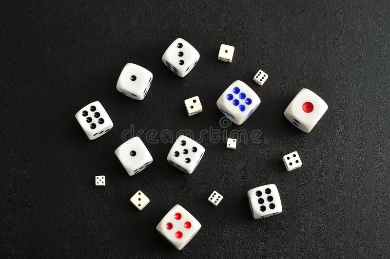 Collection of Different Size Dices Stock Photo - Image of white, play ...