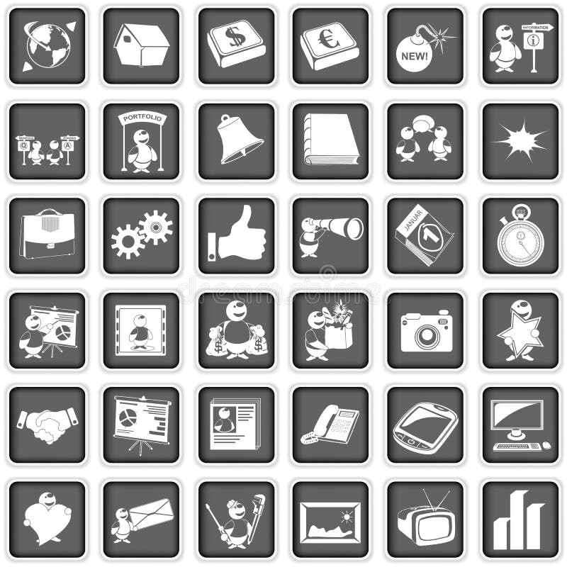 Portfolio icons stock vector. Illustration of controls - 30259093
