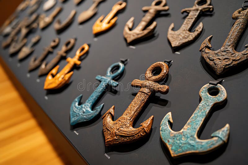 A Collection of Different Types of Anchors Displayed in a Naval Museum ...