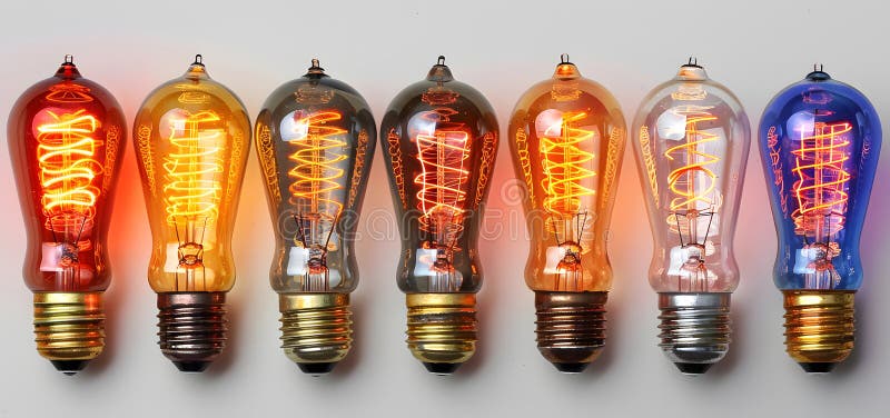 A Collection of Different Types of Light Bulbs High Quality Photo Stock ...