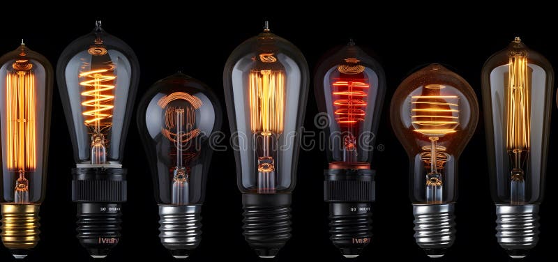 A Collection of Different Types of Light Bulbs High Quality Photo Stock ...