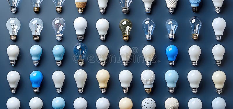 A Collection of Different Types of Light Bulbs High Quality Photo Stock ...