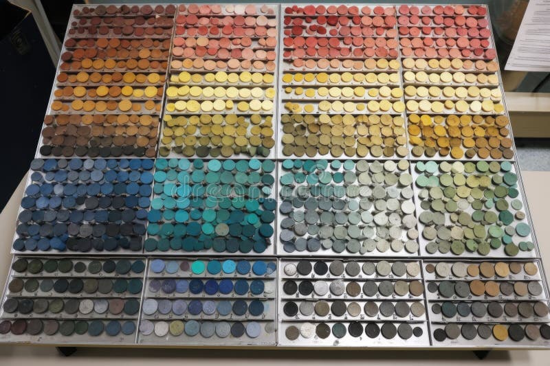 A Collection of Different Types of Palettes, Each with Their Own Color ...