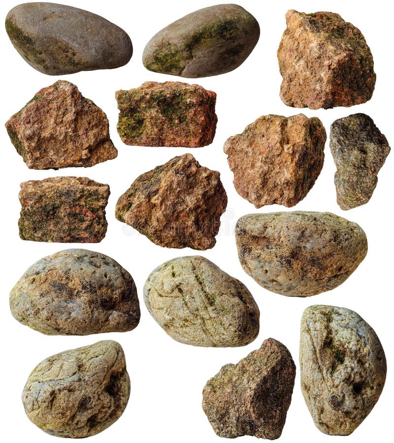 Collection of Different Types of Rocks Stock Photo - Image of element ...