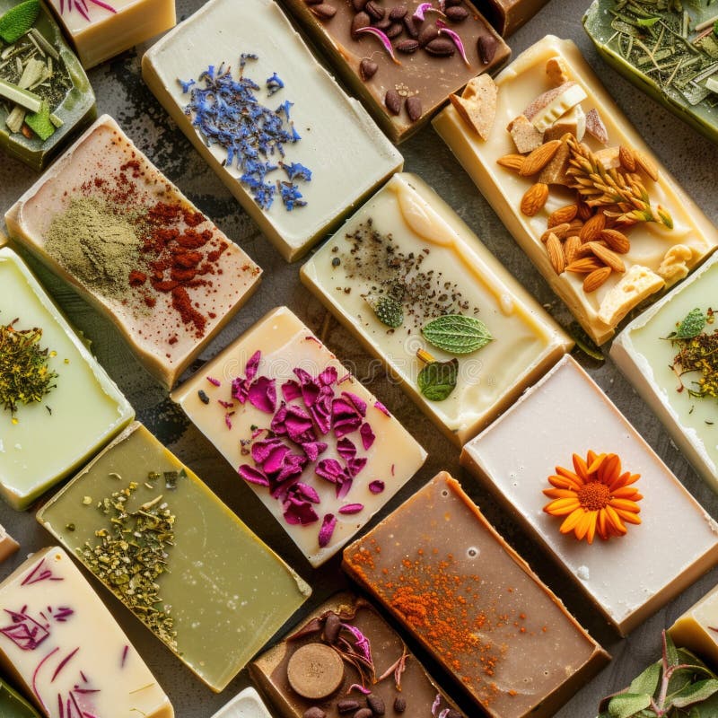 A Collection of Different Types of Soap Bars. Perfect for Hygiene and ...