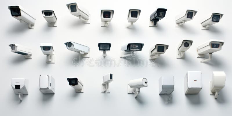 A Collection of Different Types of Surveillance Cameras. Ideal for ...