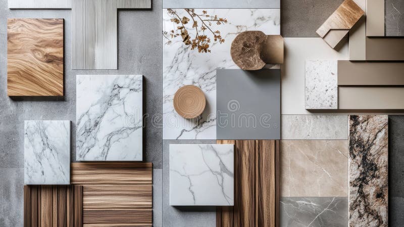 A Collection of Different Types of Tile Stock Illustration ...