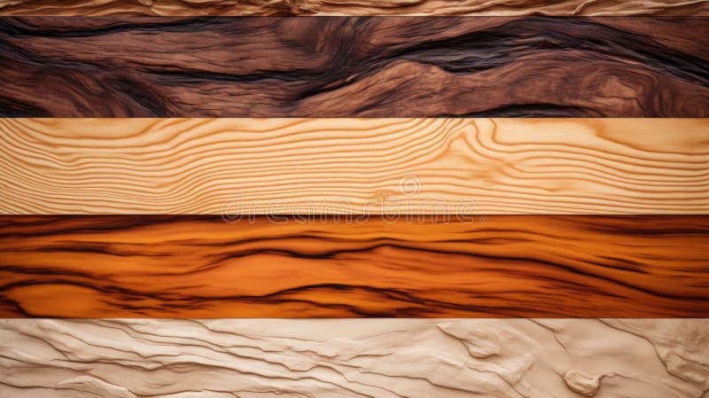 Collection of Different Wood Grain Textures for Design Projects Stock ...