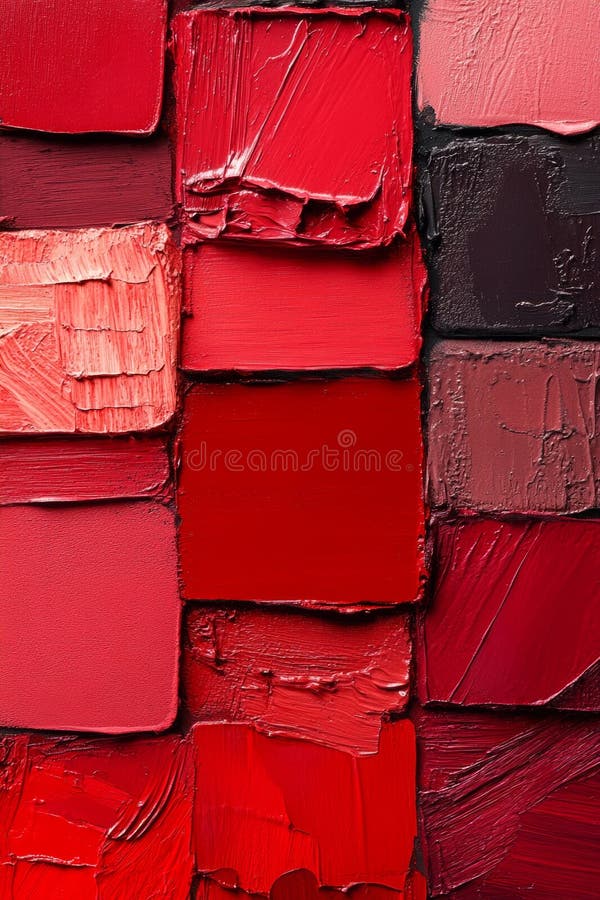A Vibrant Collection of Various Red Paint Swatches Showcasing an Array ...