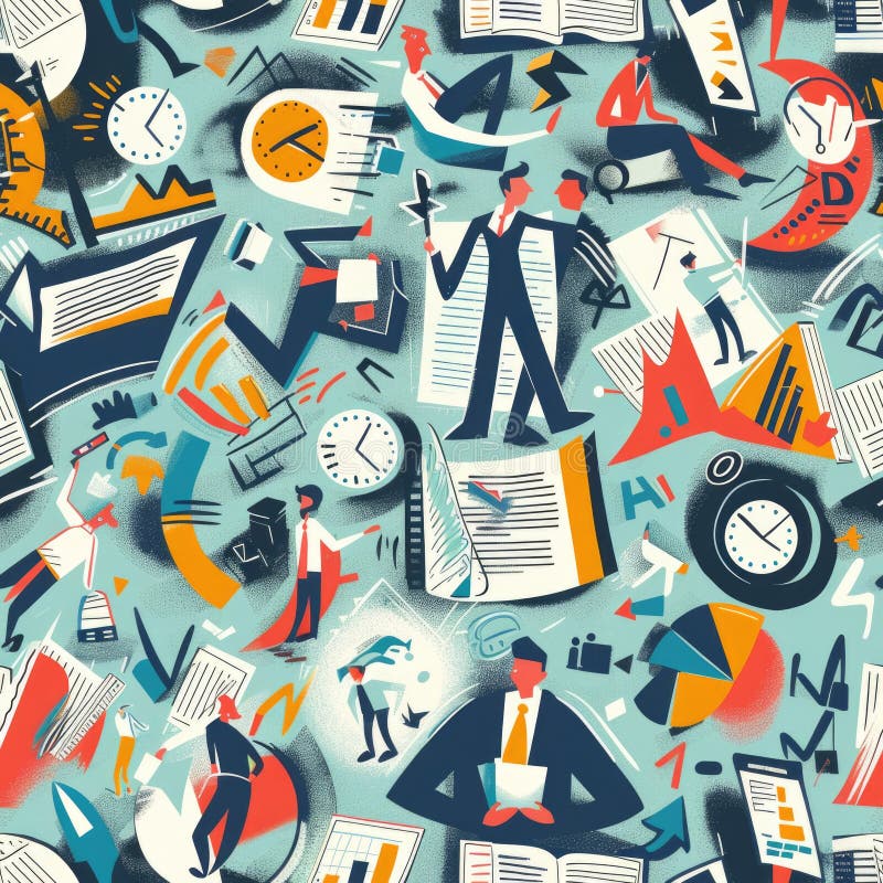 Collection of Diverse Icons on a Blue Backdrop. Suitable for Various ...