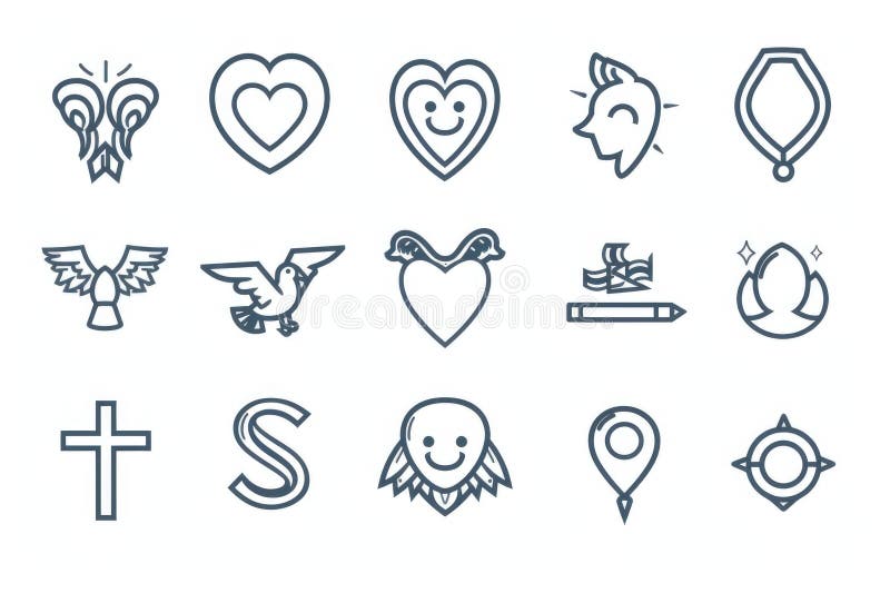 Collection of Diverse Icons Suitable for Multiple Uses Stock ...