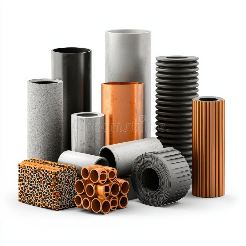 A Collection of Diverse Industrial Components Showcasing Various Shapes ...