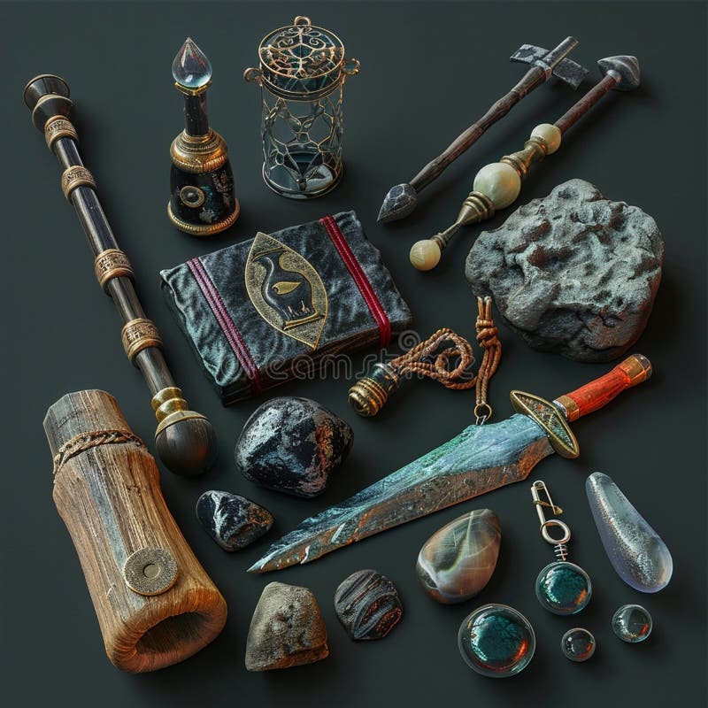 A Collection of Diverse Objects in a Single Scene Stock Illustration ...
