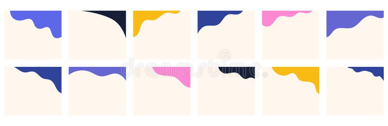 Collection of Diverse Shapes Designed for Header or Footer Use on ...