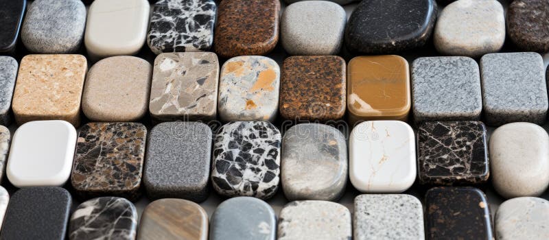 Collection of Diverse Stone Samples: a Showcase of Textures and Colors ...